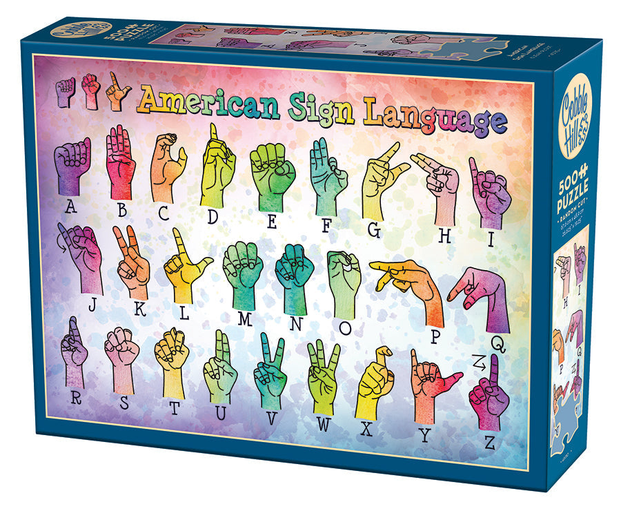 American Sign Language 500 Piece Jigsaw Puzzle by Cobble Hill