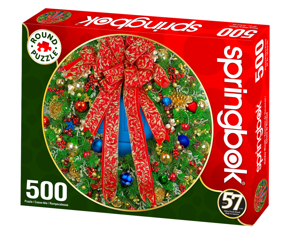 Holiday Wreath 500 Piece Jigsaw Puzzle by Springbok