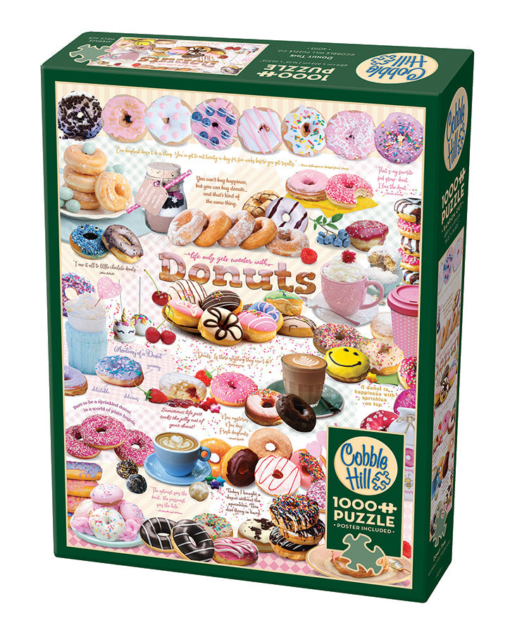 Donut Time 1000 Piece Jigsaw Puzzle by Cobble Hill