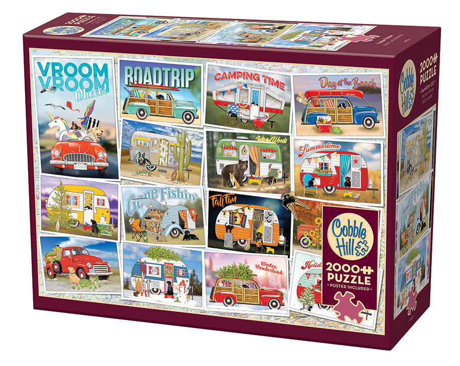 Vroom Vroom 2000 Piece Jigsaw Puzzle by Cobble Hill