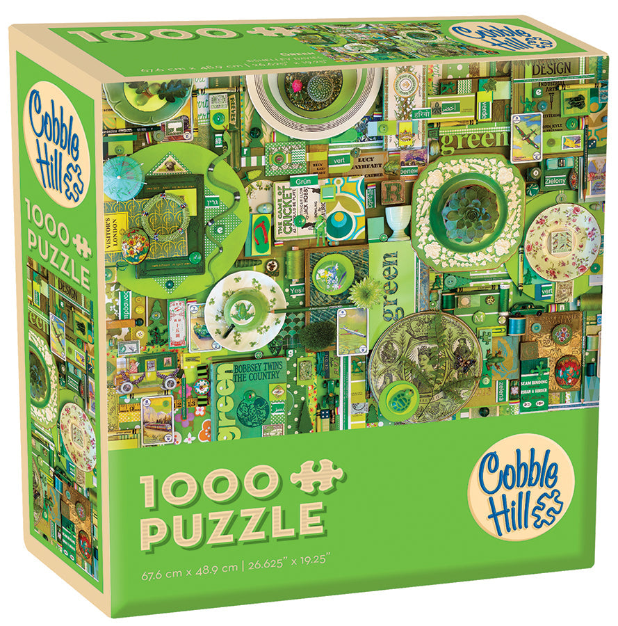 Green 1000 Piece Modular Jigsaw Puzzle by Cobble Hill