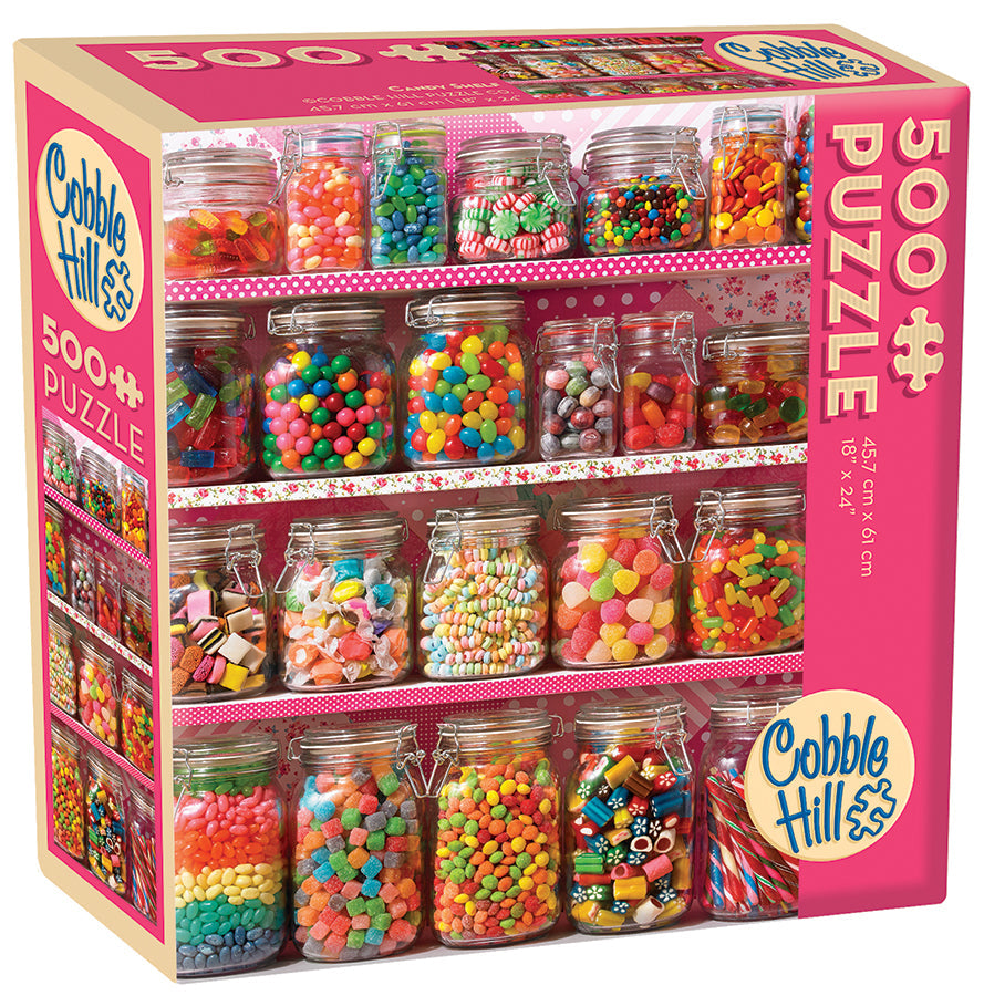 Candy Shelf 500 Piece Modular Jigsaw Puzzle by Cobble Hill