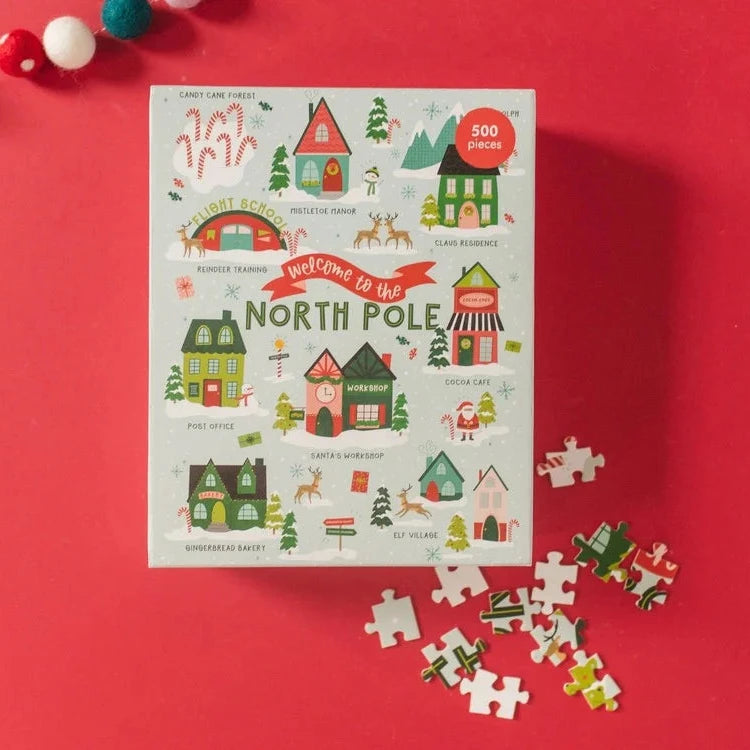 Welcome To The North Pole - 500 Piece Jigsaw Puzzle by Pippi Post