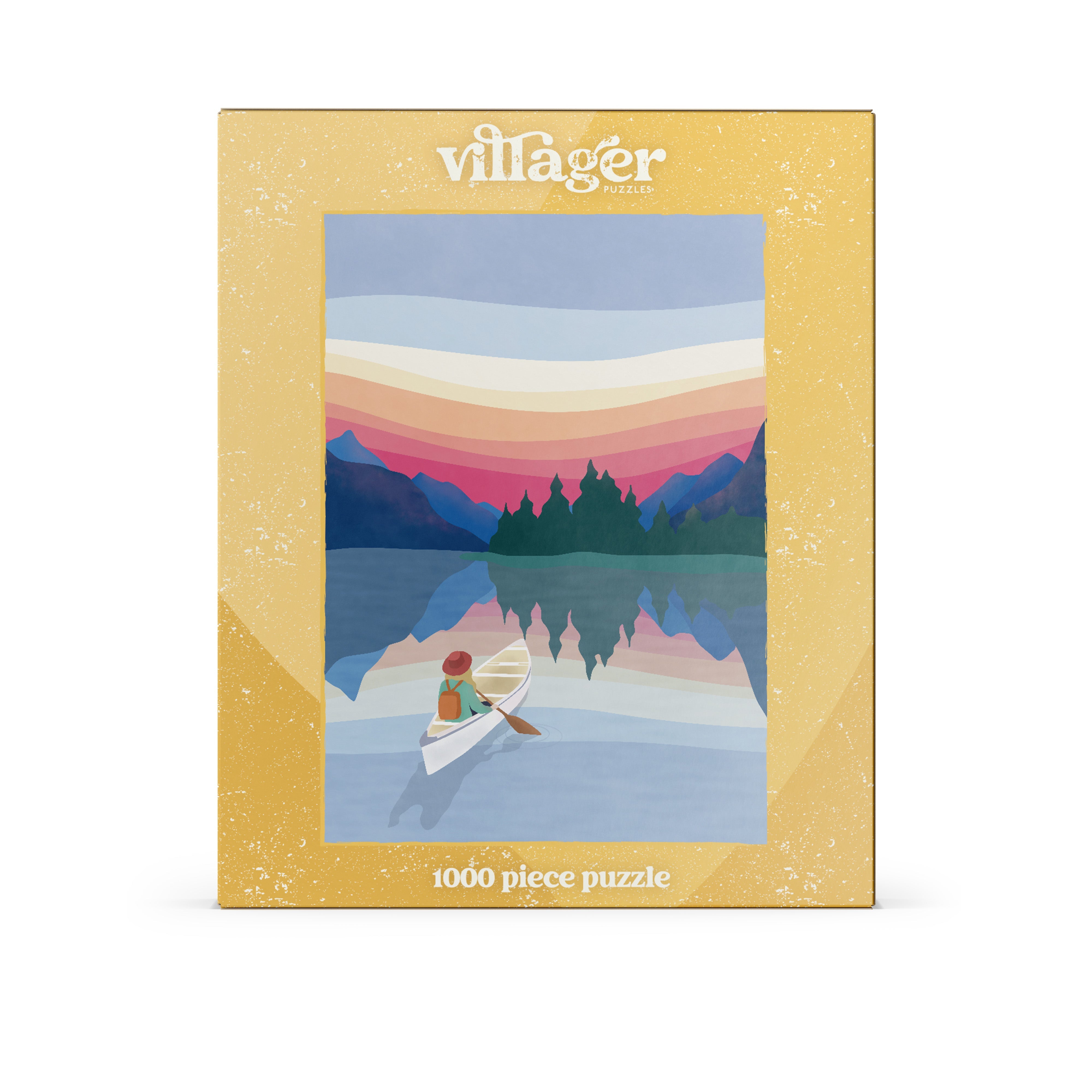 Sunrise Paddle 1000 Piece Jigsaw Puzzle by Villager Puzzles
