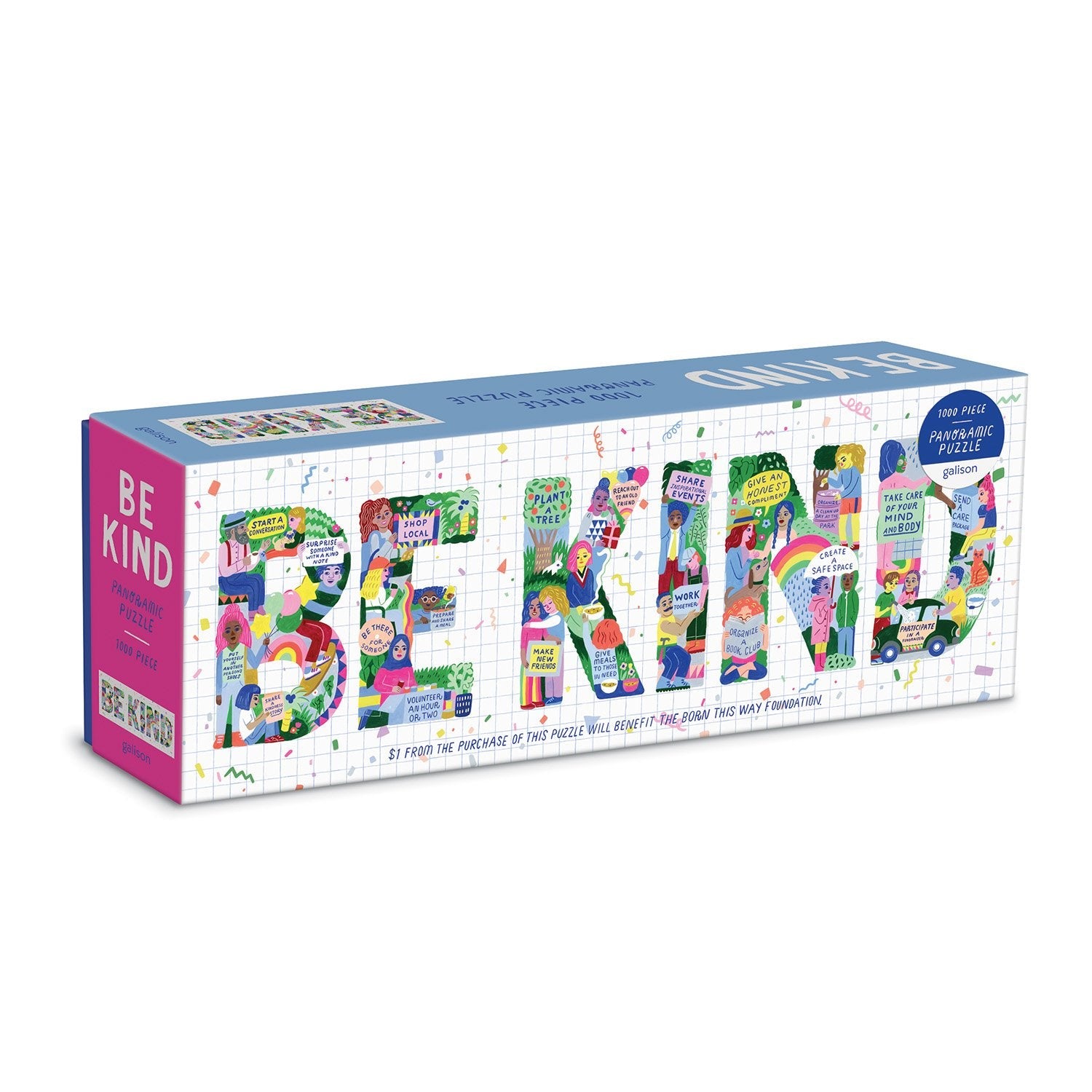 Be Kind 1000 Piece Jigsaw Puzzle by Galison