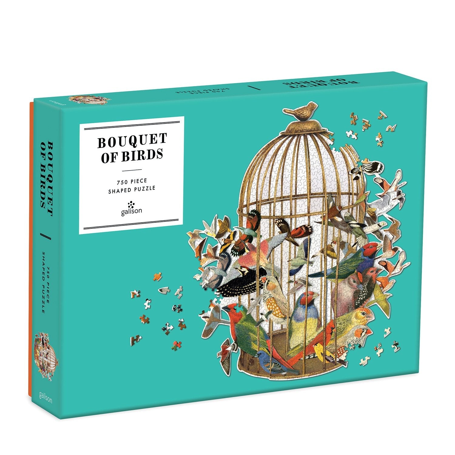 Bouquet of Birds 750 Piece Shaped Jigsaw Puzzle by Galison
